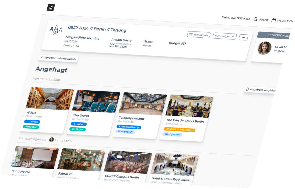 Event Inc | Alle Top Event Locations deiner Stadt